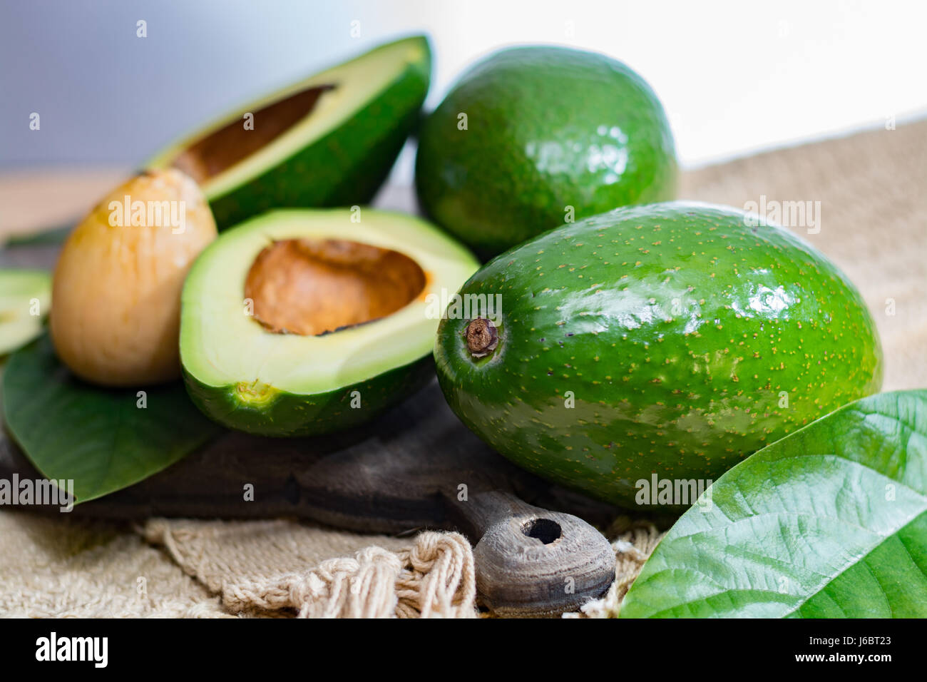 Green ripe avocado from organic avocado plantation Stock Photo - Alamy
