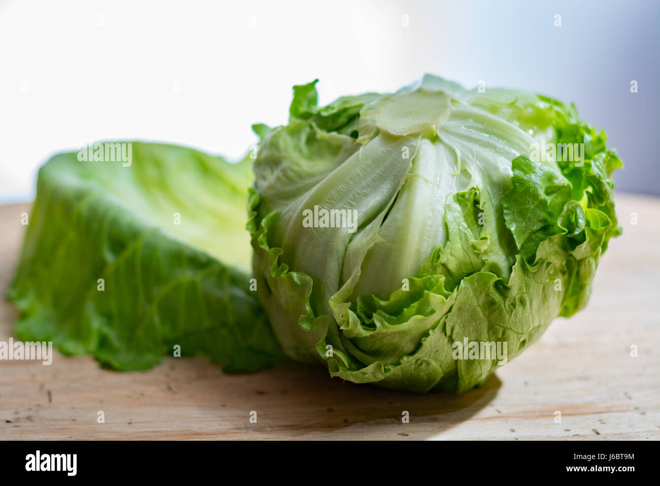 Iceberg lettuce, green vegetable from local market Stock Photo - Alamy