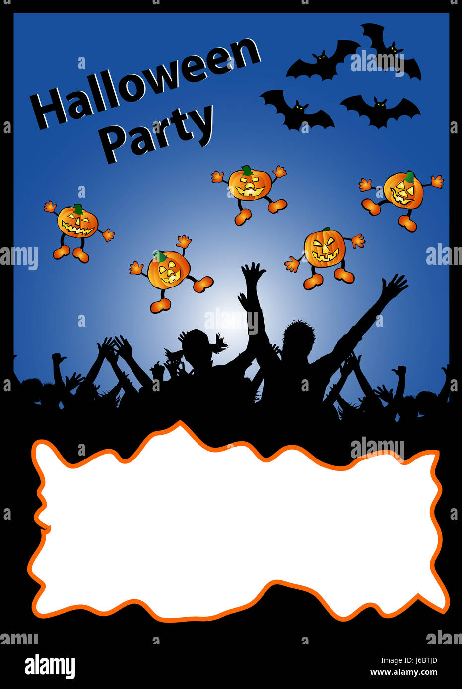 halloween party placard Stock Photo - Alamy