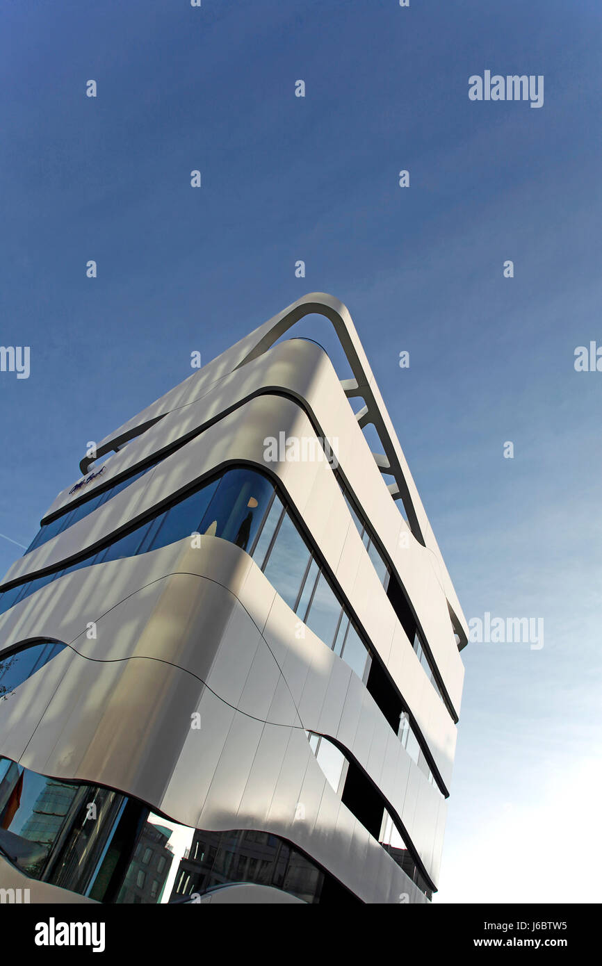 modern modernity new building facade corner house building buildings ...
