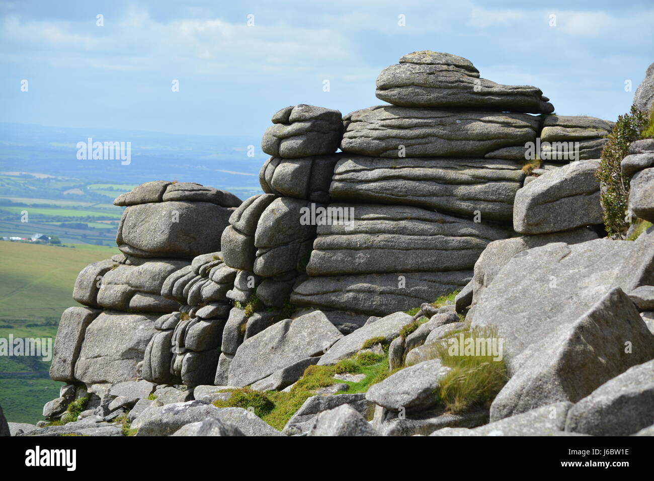 The Cheesewring On Bodmin Moor Stock Photo - Alamy