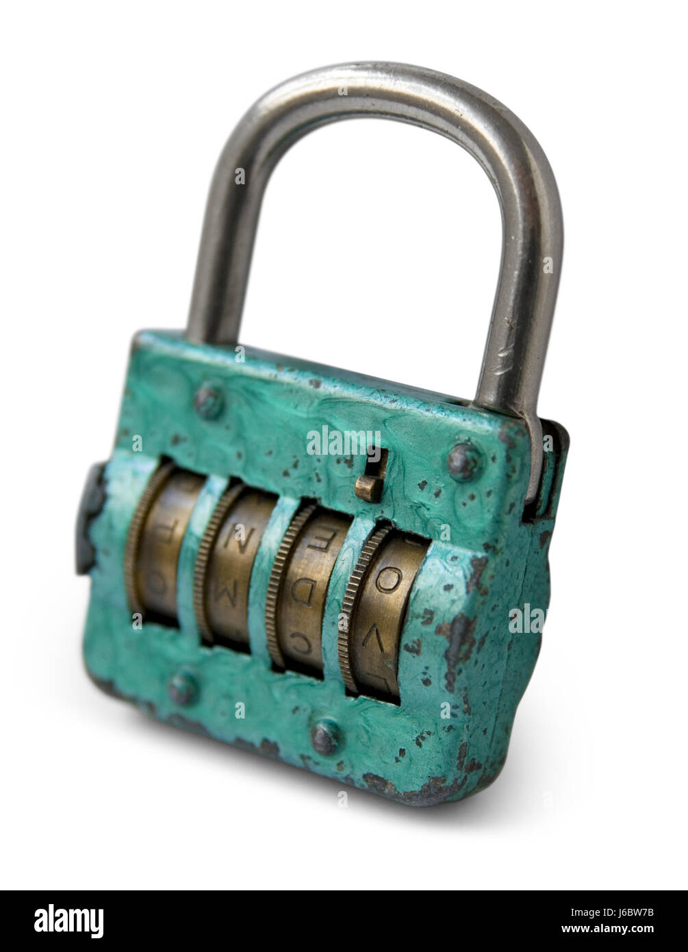 lock vintage metal rusty old backdrop background white private object ...