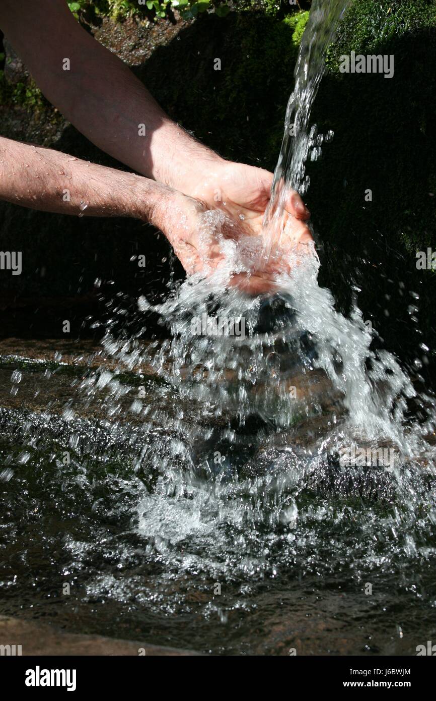 hand hands drink drinking bibs raw material source resources water ...