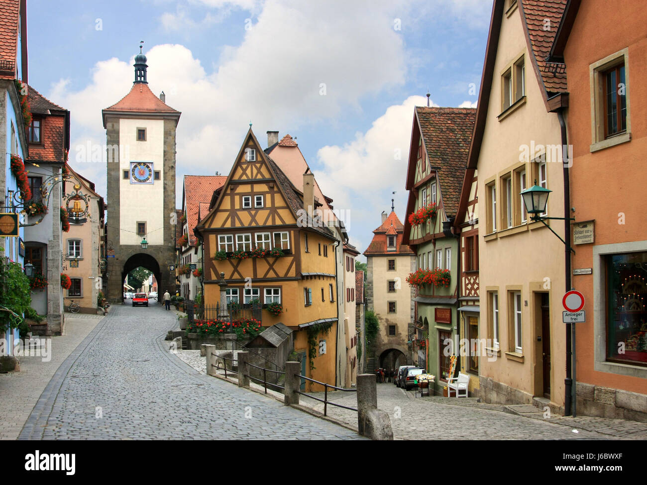 tower old town goal passage gate archgway gantry bavaria germany german ...