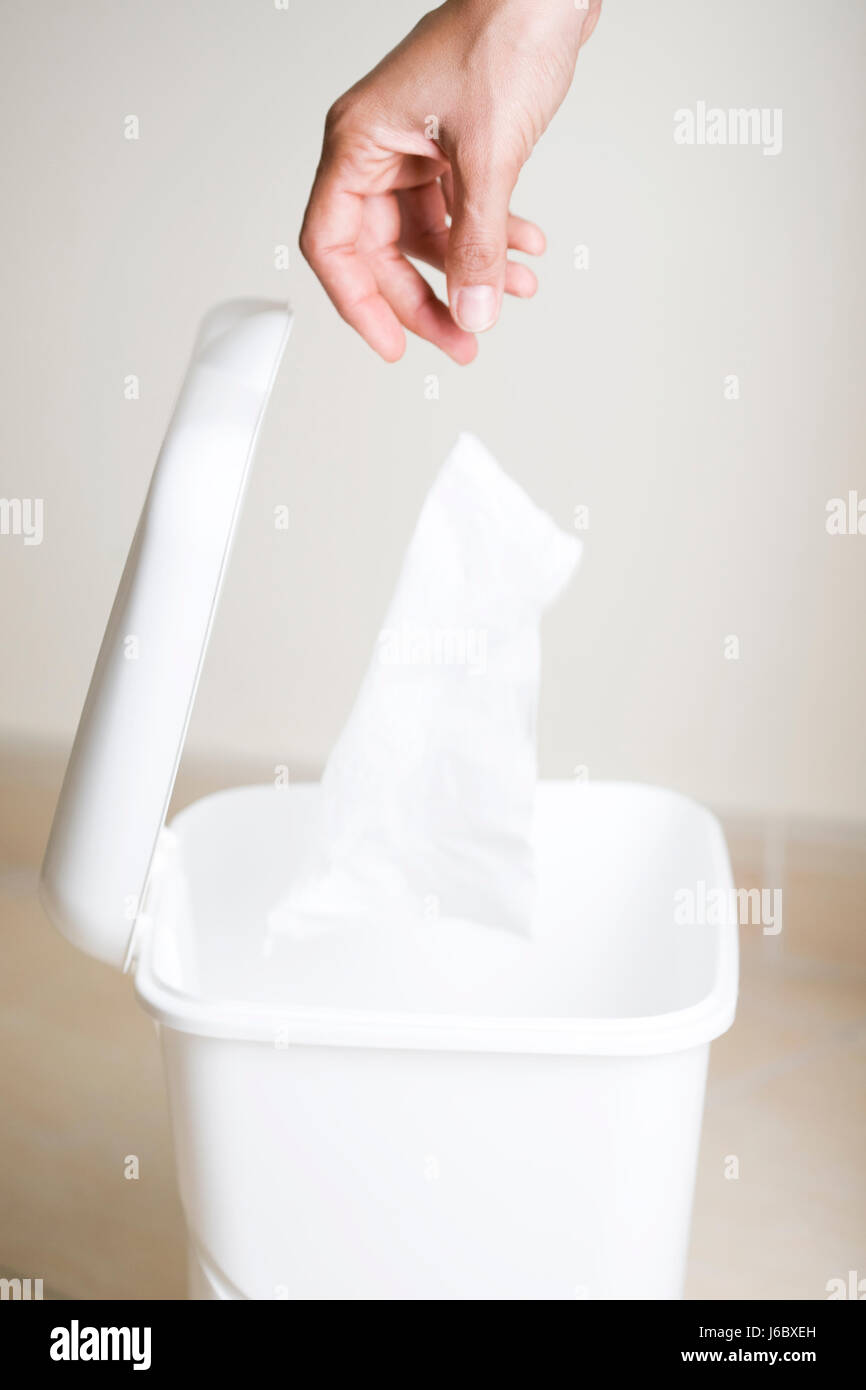 provision garbage can throw throw away wastepaper basket handkerchief ...