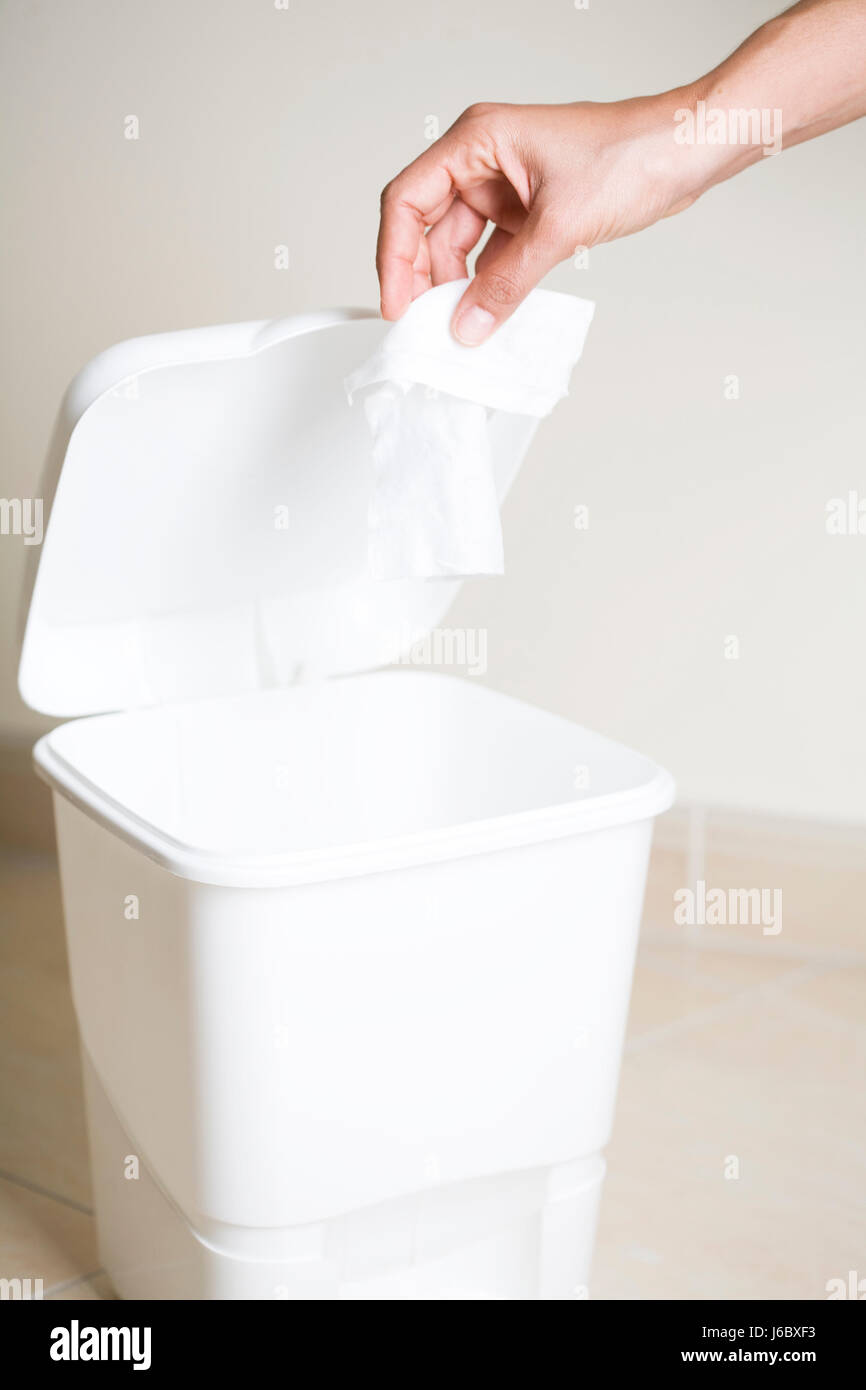 provision garbage can throw throw away wastepaper basket handkerchief ...