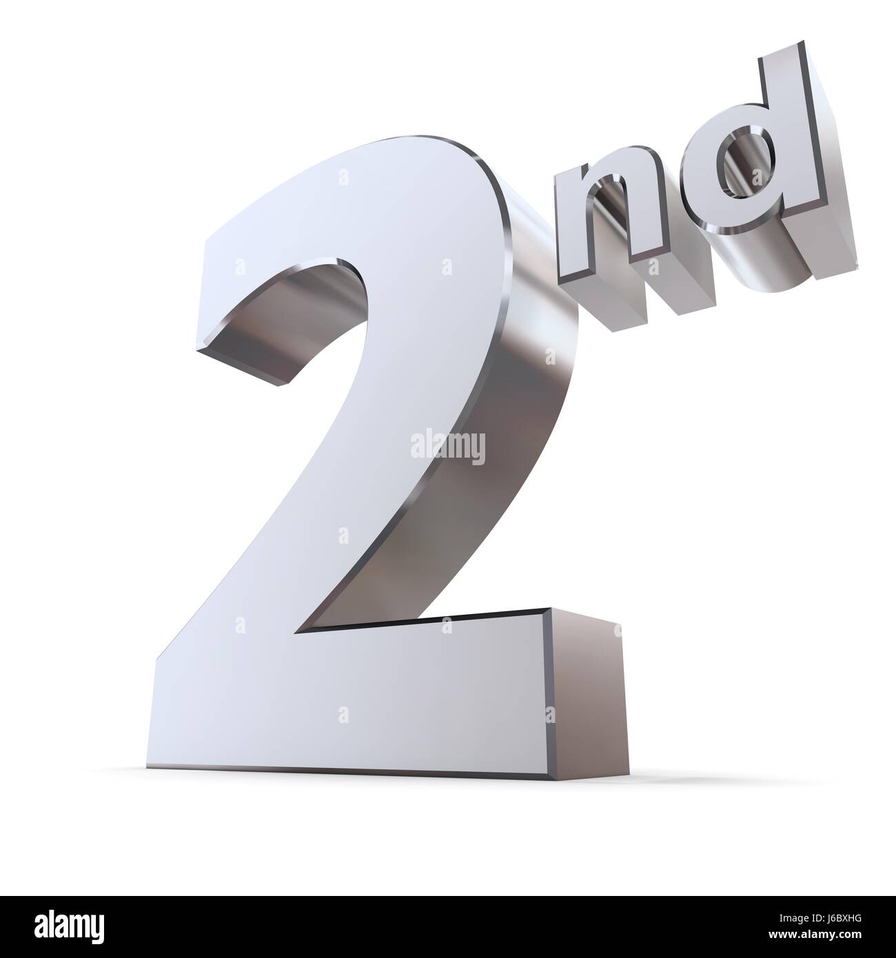 silver steel metal number second solid type model build single big ...