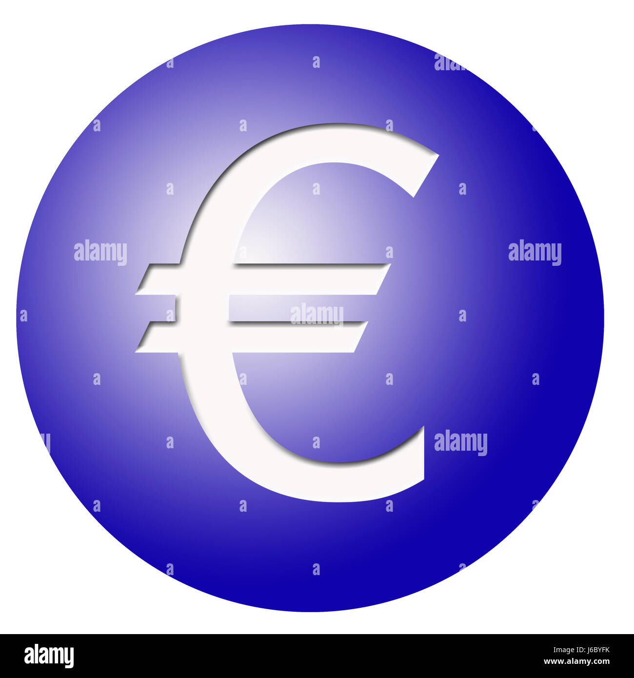 sign signal blue euro button plastic bank lending institution blue pay ...