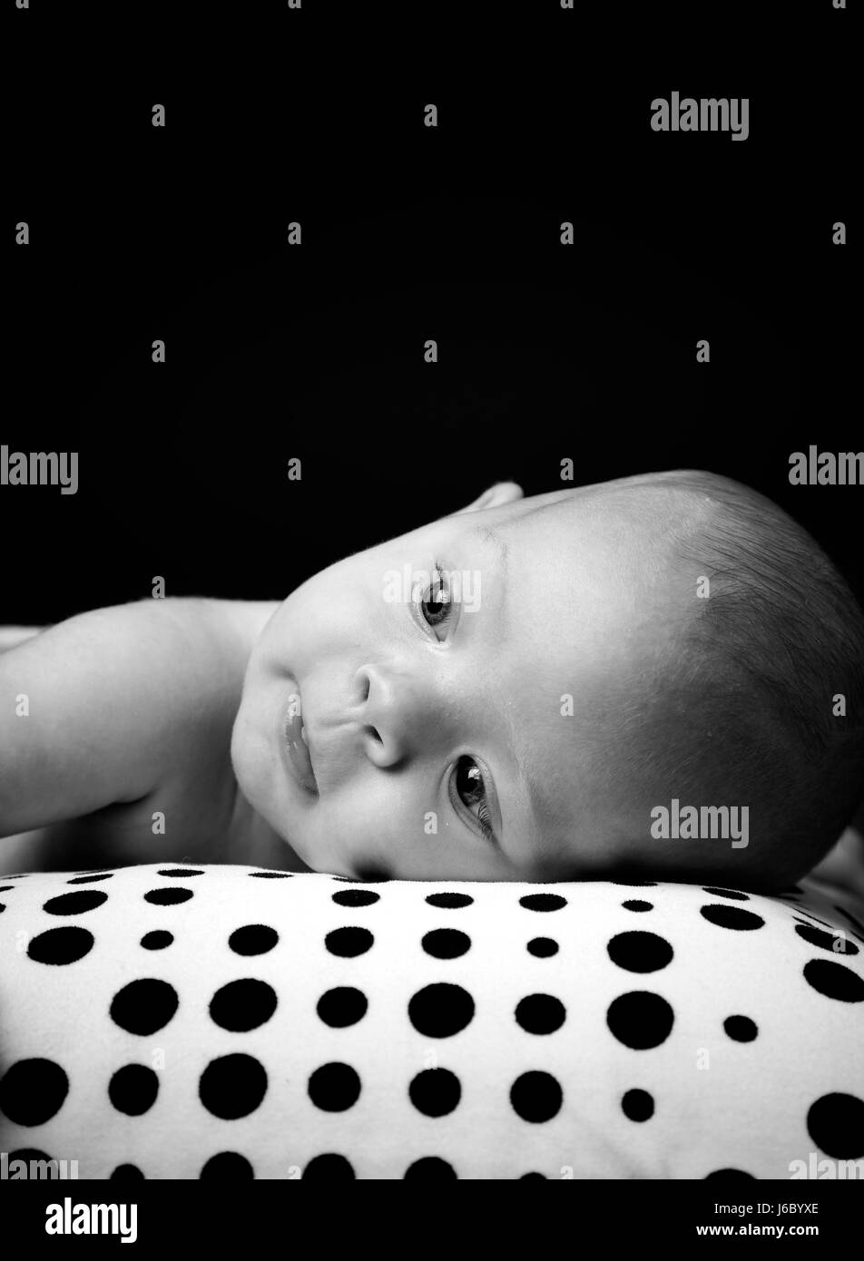 3 Month Old Baby On Pillow Stock Photo Alamy 3 Month Old Baby On Pillow Stock Photo Alamy