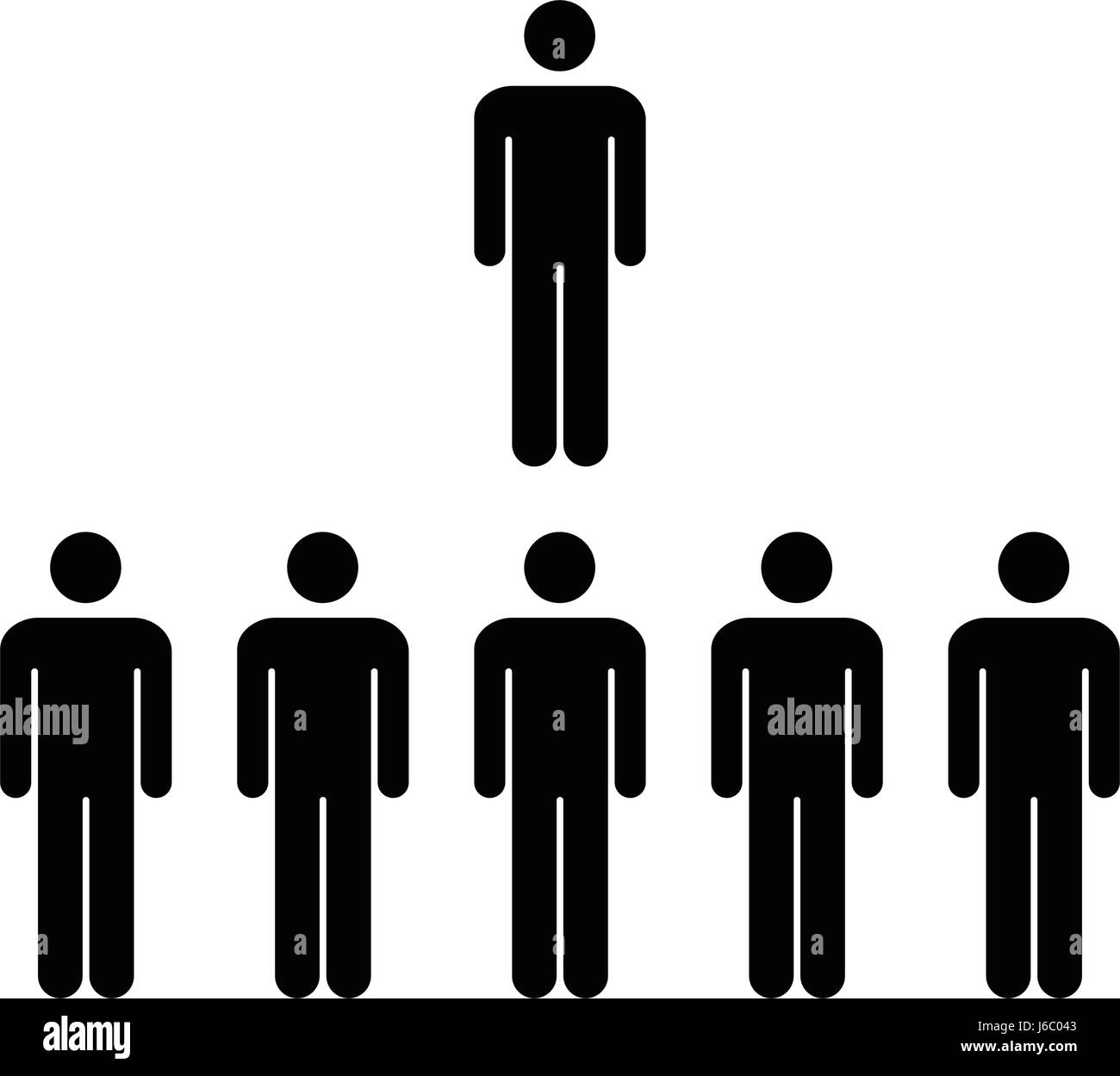 People Icon - Vector Group of Men Team Symbol for Business Info-graphic ...