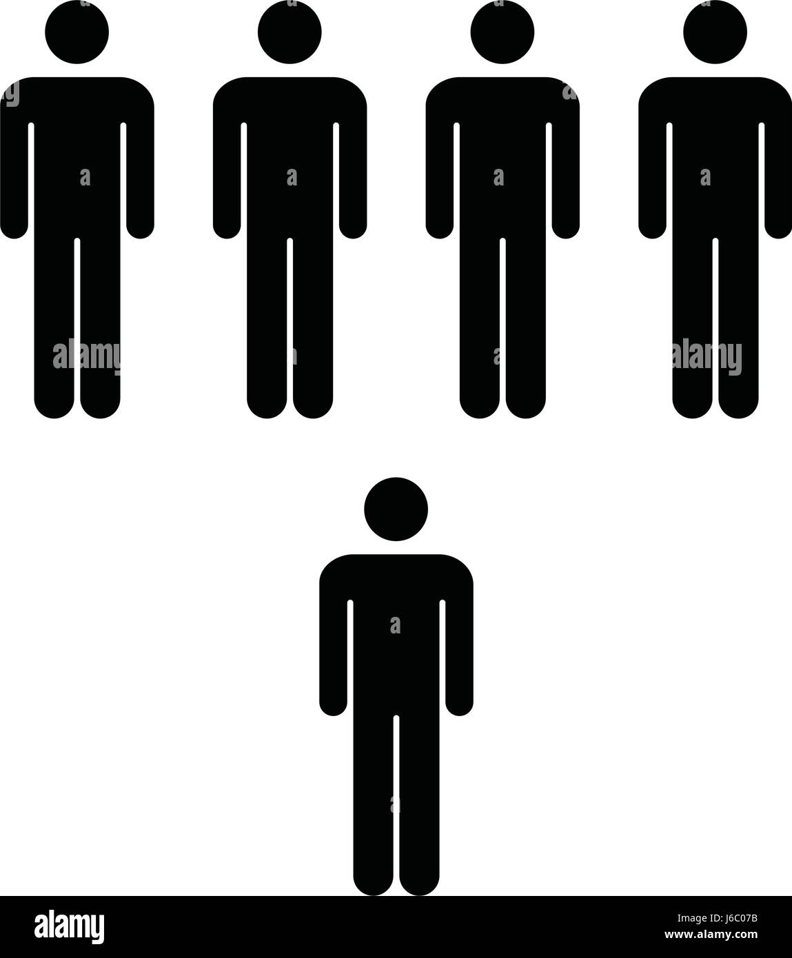 People Icon - Vector Group of Men Team Symbol for Business Info-graphic ...