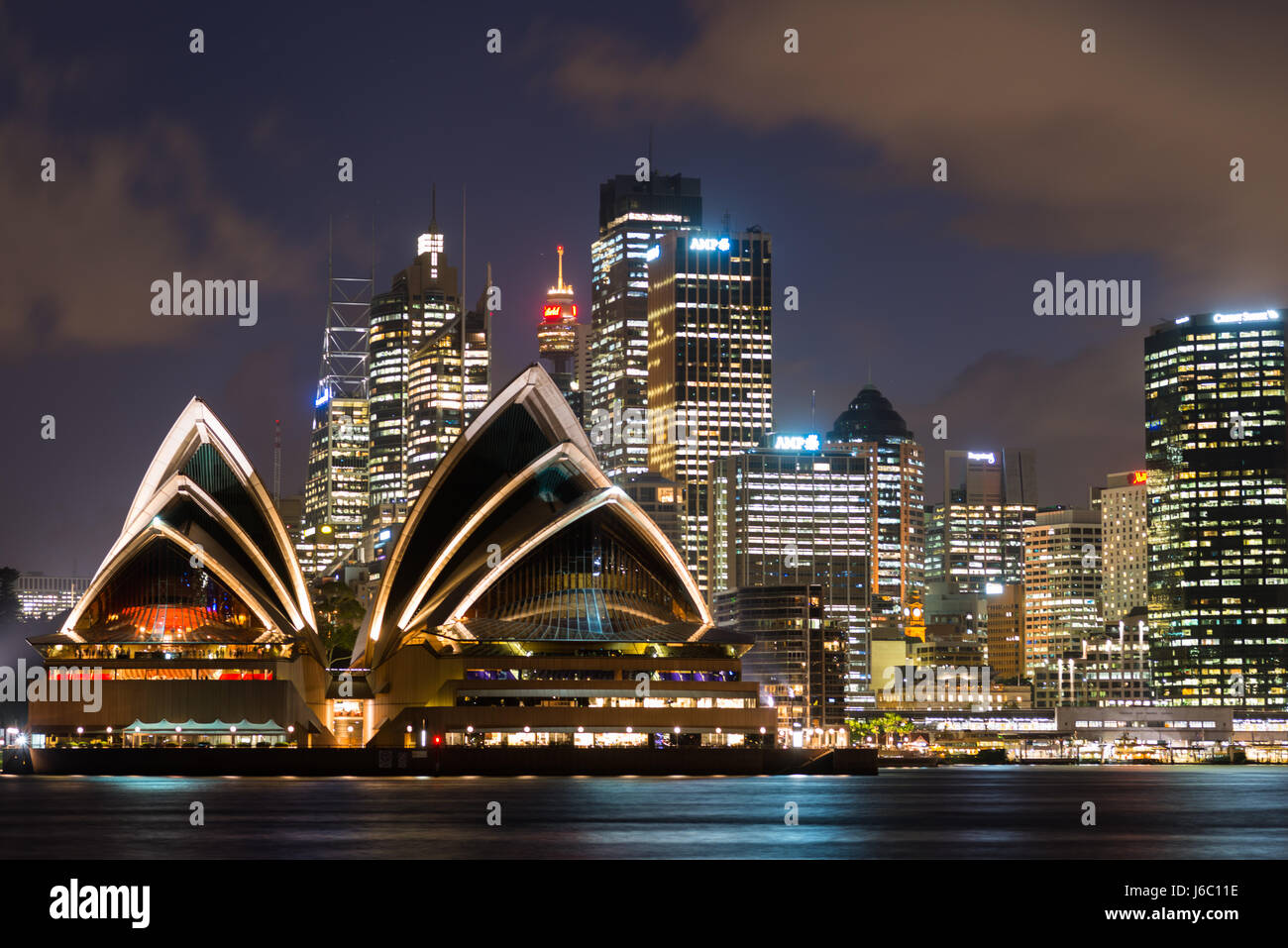 Sydney city skyline after dark. NSW, Australia Stock Photo - Alamy