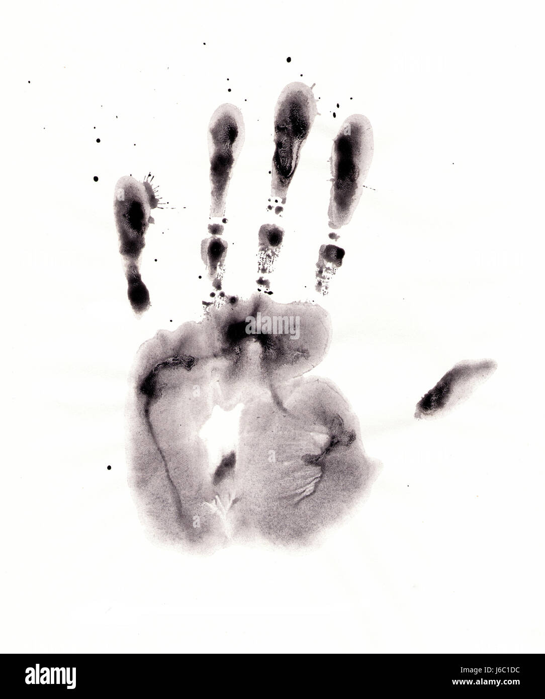 hand graphic palm sign imprint fingers splash conspicuous pictographic ...