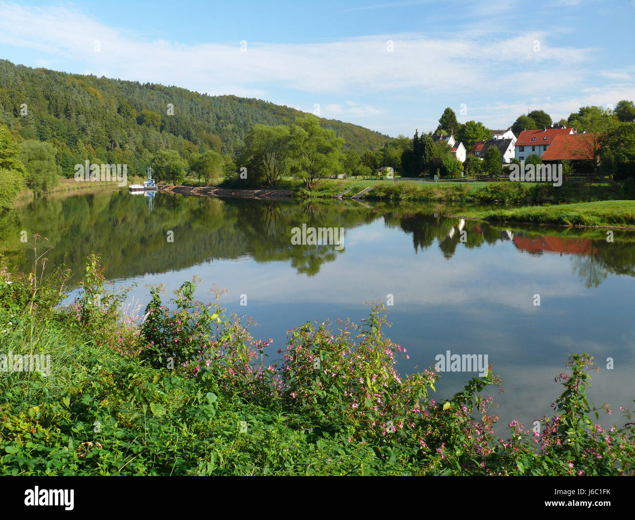 house building bucolic yard homestead scenery countryside nature ...