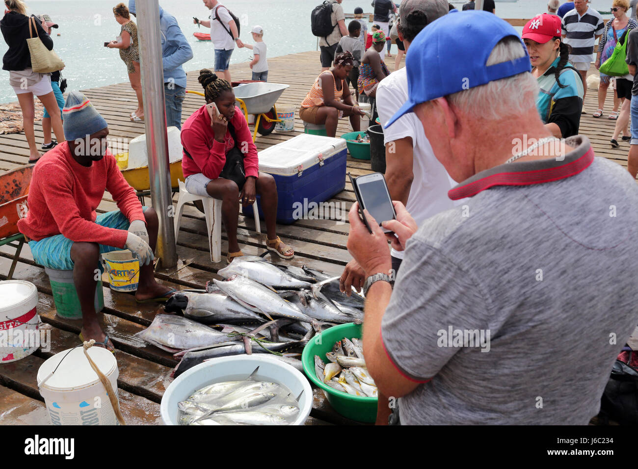 Fresh Fish market Sal Stock Photo - Alamy