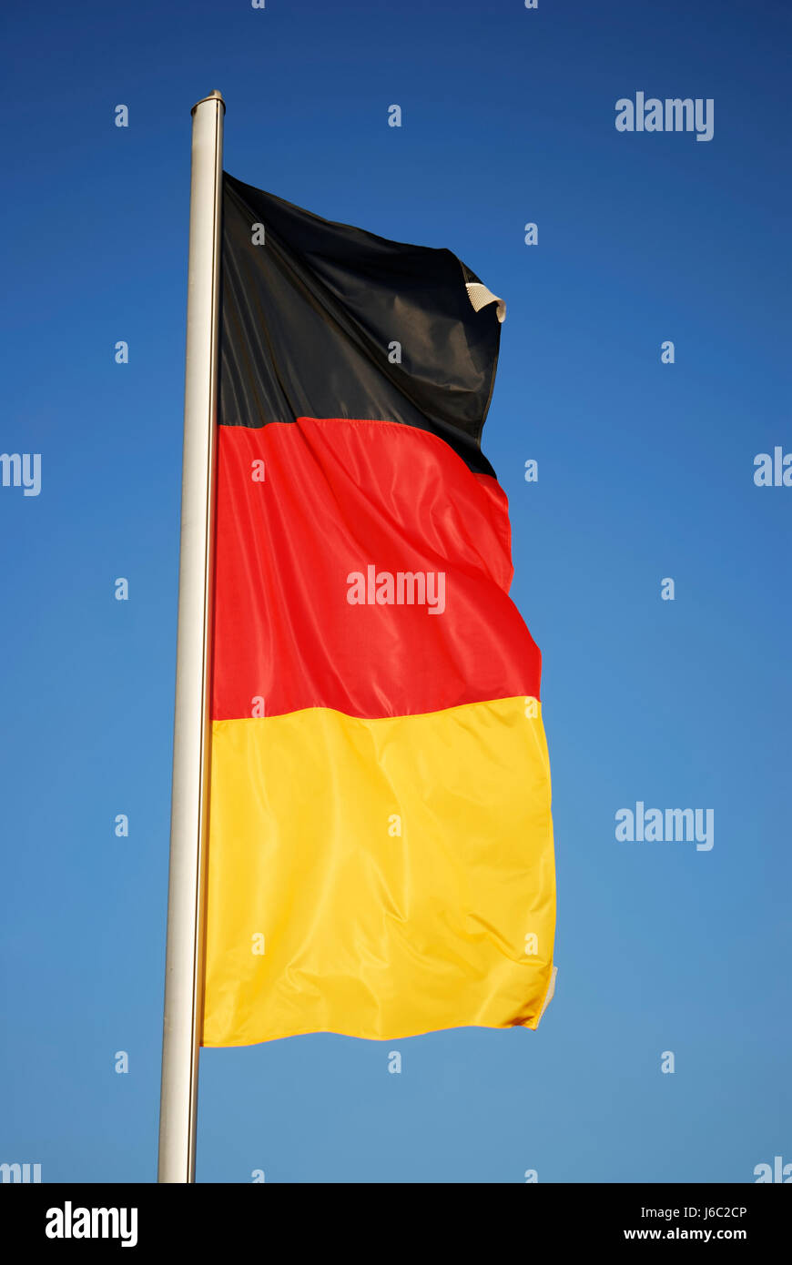 blue flag german flagpole firmament sky pictogram symbol pictograph ...