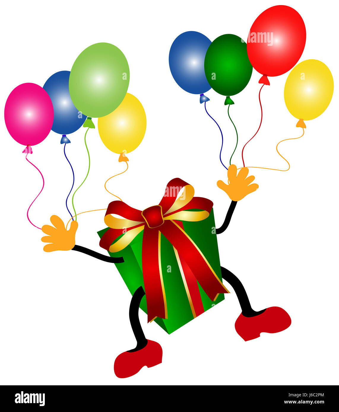 gift balloon loop sign signal illustration party celebration gift ...