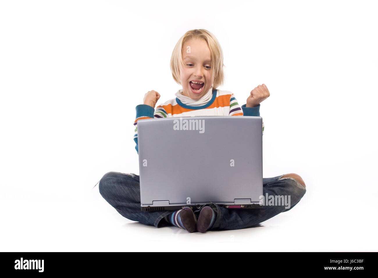 laptop notebook computers computer isolated young younger child teens ...