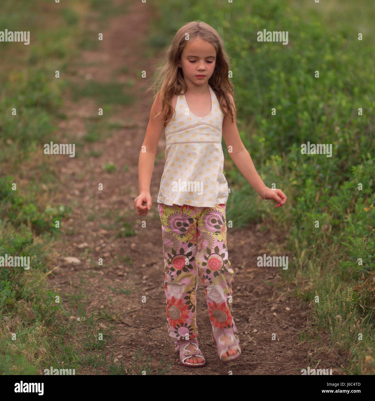 walk go going walking female person usa stroll path way pathway girl ...