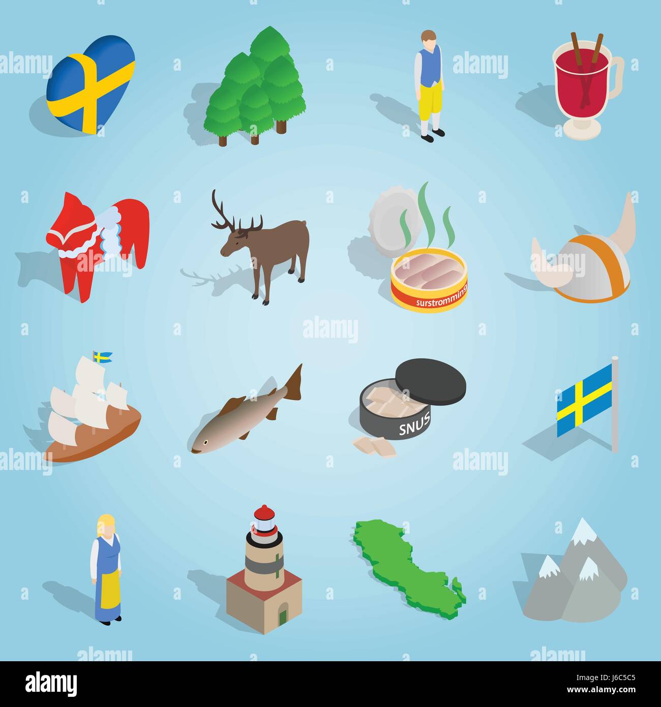 Sweden monument symbol Stock Vector Images - Alamy