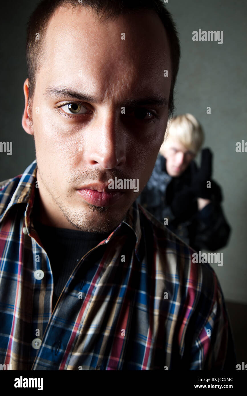 danger attack killer assault young younger security safety man humans ...