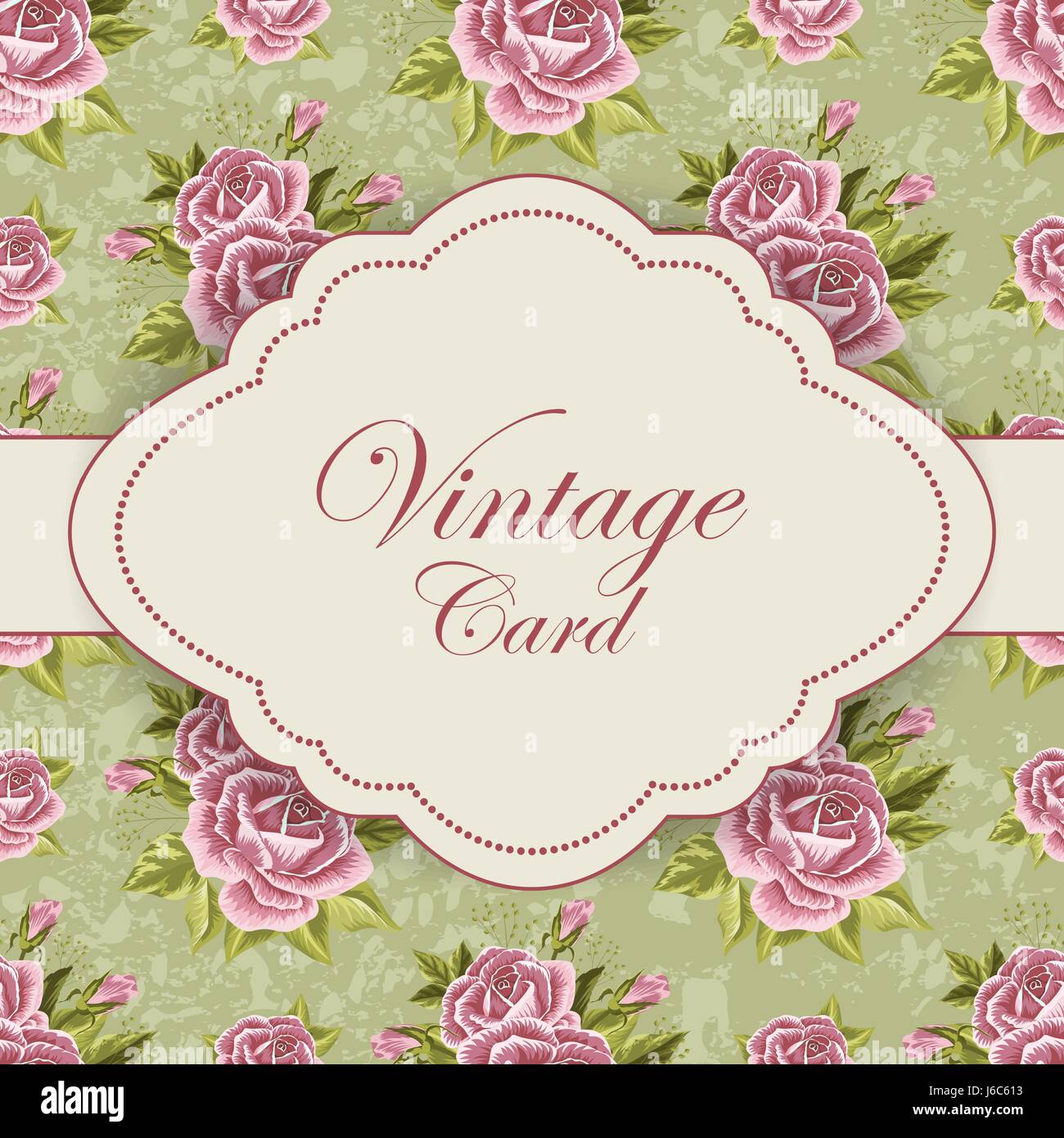 Vintage greeting card design texture Stock Vector Images - Alamy