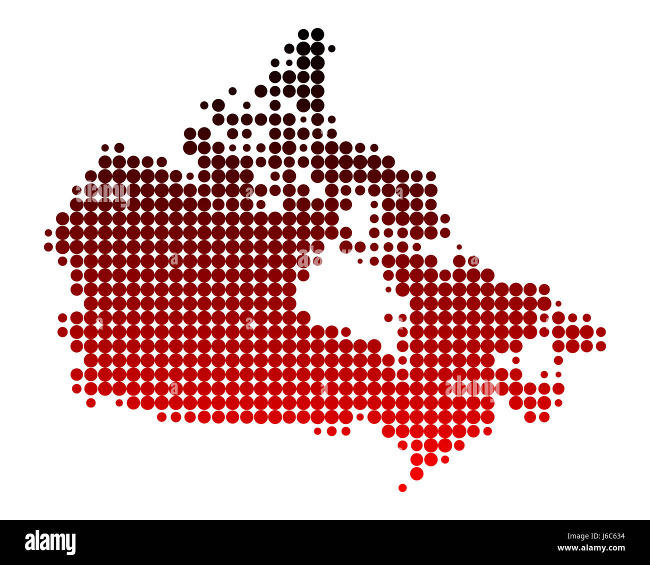 america canada circle card dot north america geography atlas map of the ...