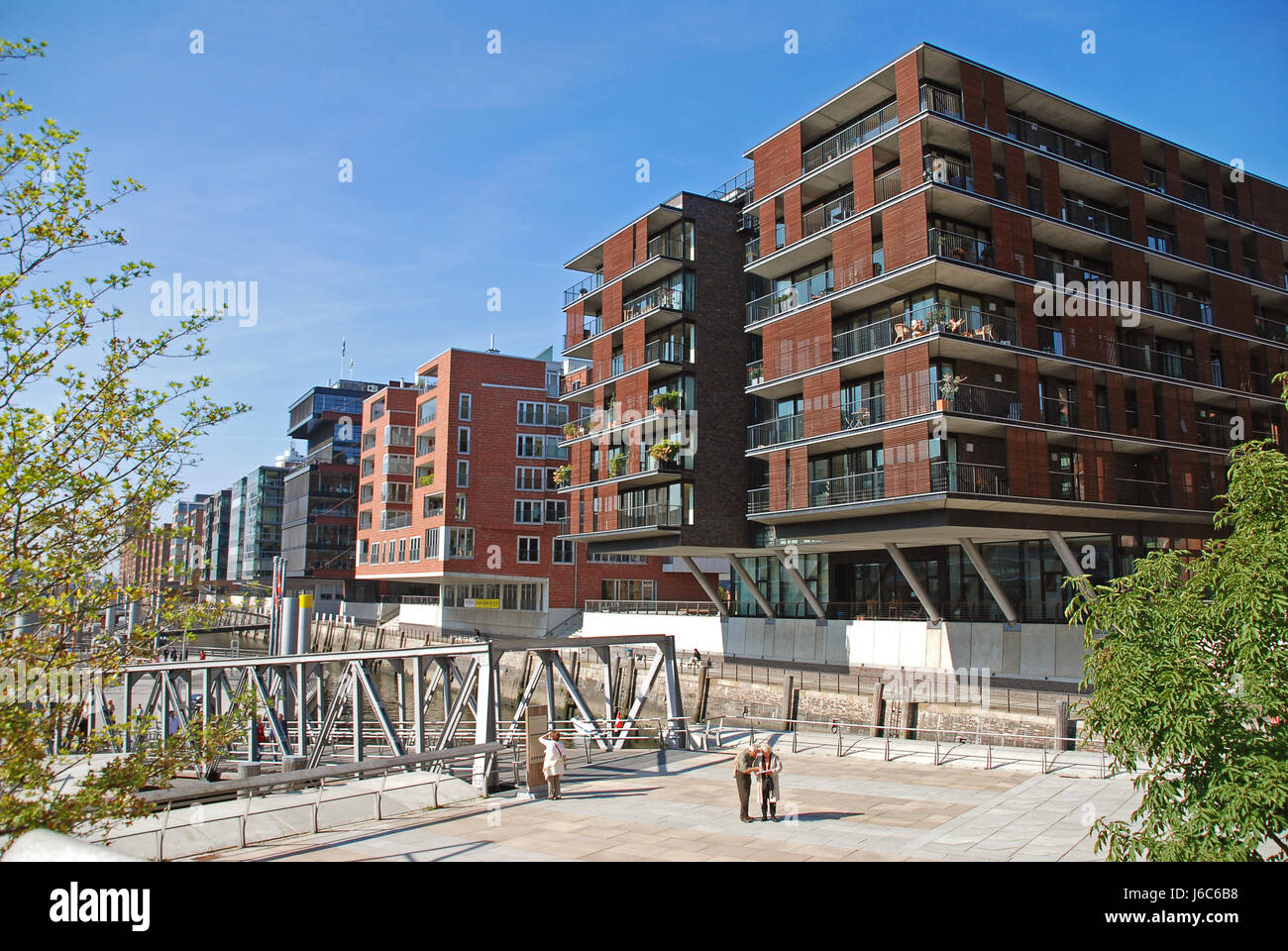 modern modernity new harbor hamburg harbours memory city hamburger ...