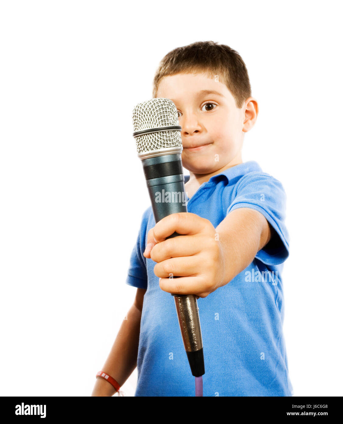 microphone kid child blue beautiful beauteously nice sweet concert ...
