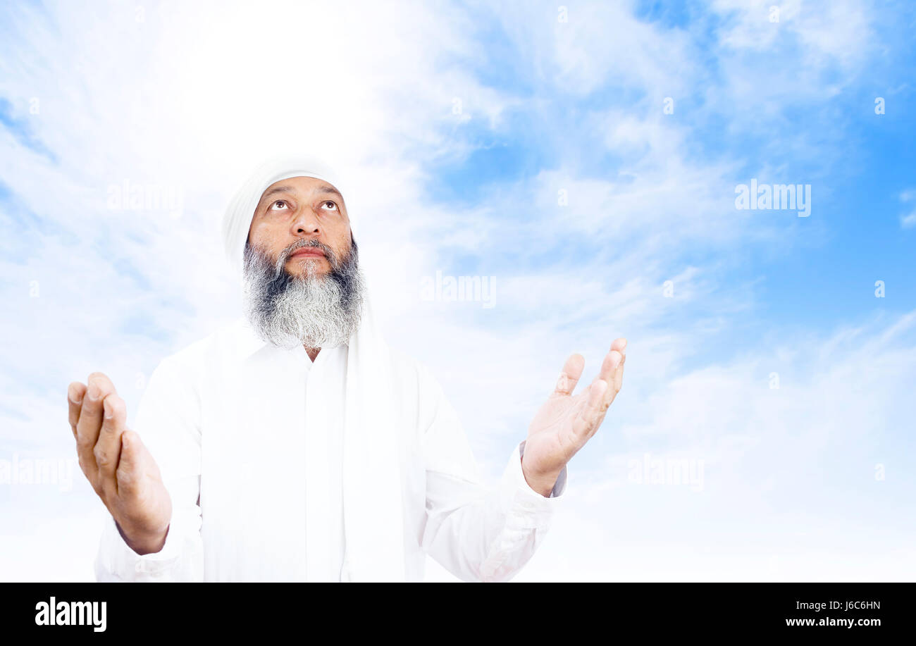 male masculine arab turban muslim praying man humans human beings ...