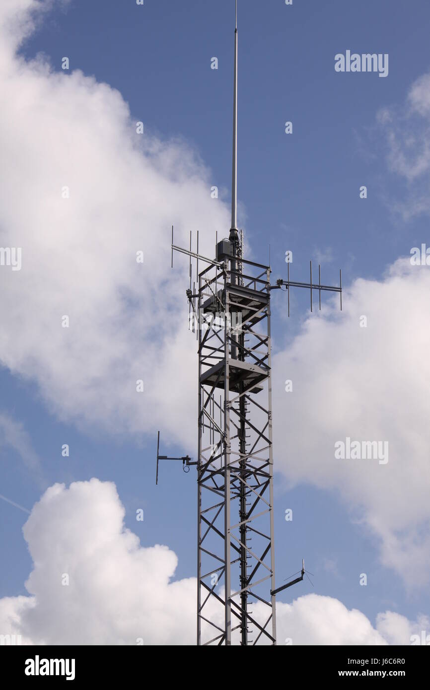 engineering steel antenna mast broadcast transmitter radio installation ...