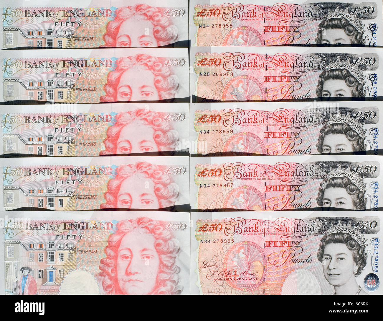 50 pounds banknote queen elizabeth hi-res stock photography and images ...