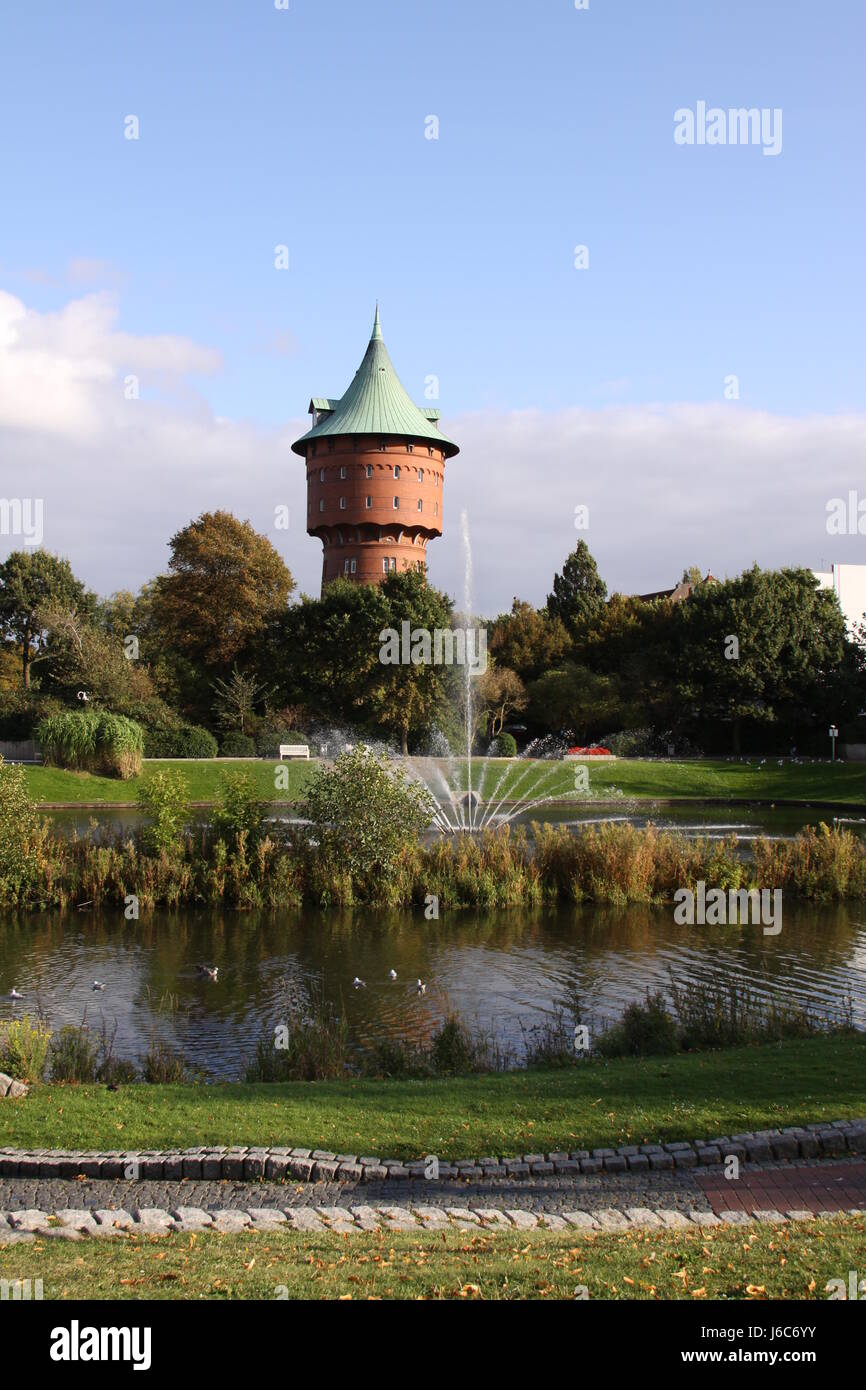 water tower in the city park of cuxhaven Stock Photo - Alamy