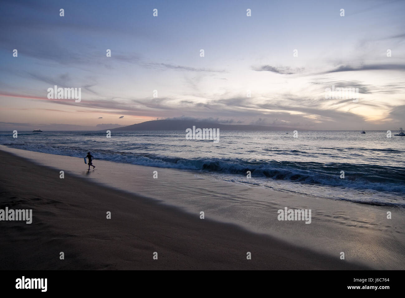 evening at the beach Stock Photo - Alamy