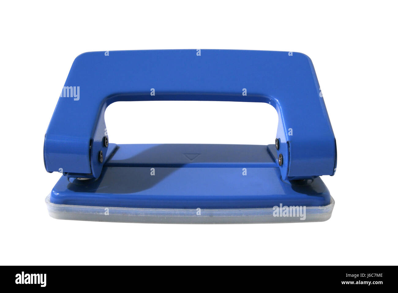 isolated hole punch perforate perforator blue office secretary object ...