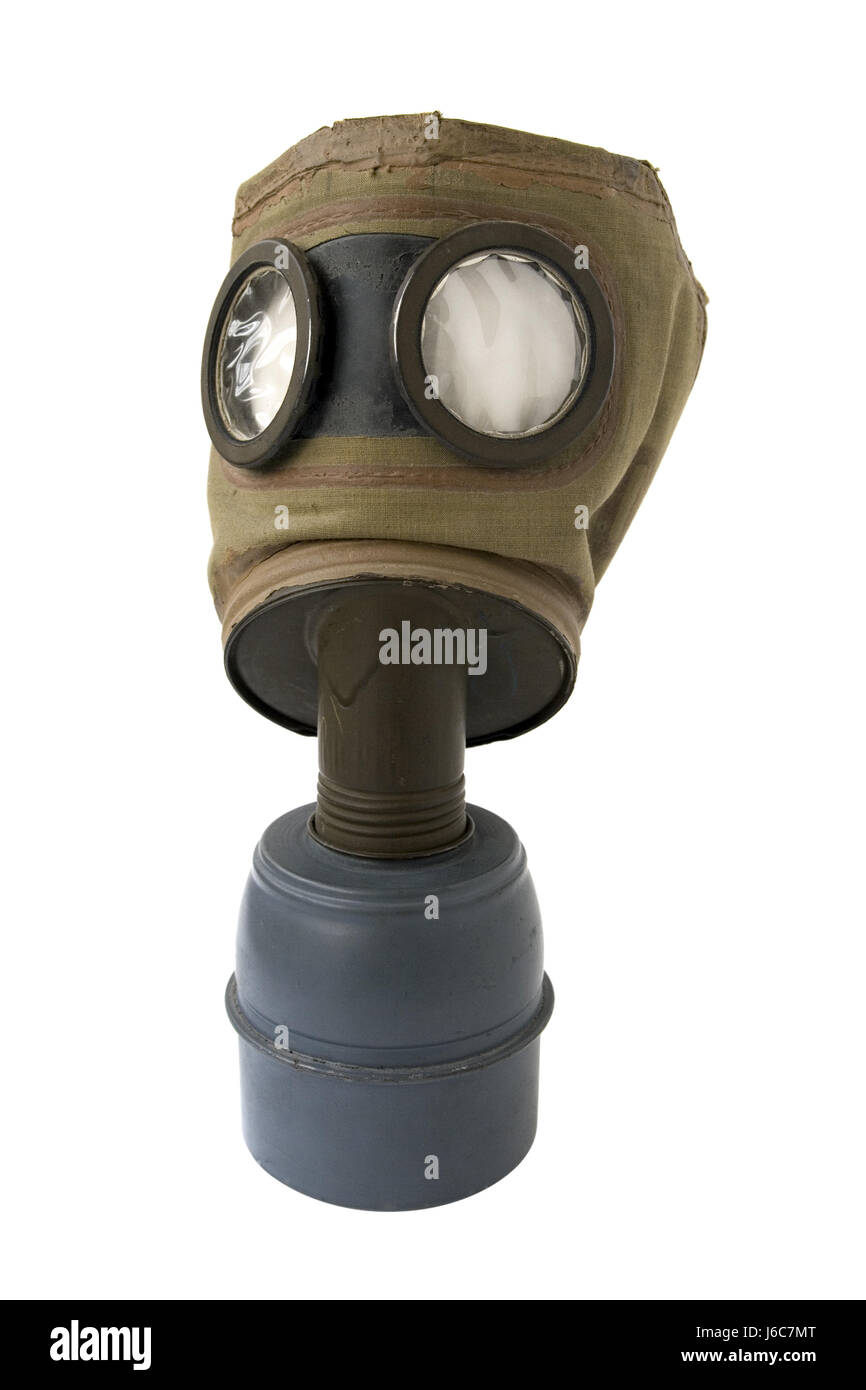 isolated vintage war gas mask army vintage scary pollution protect ...
