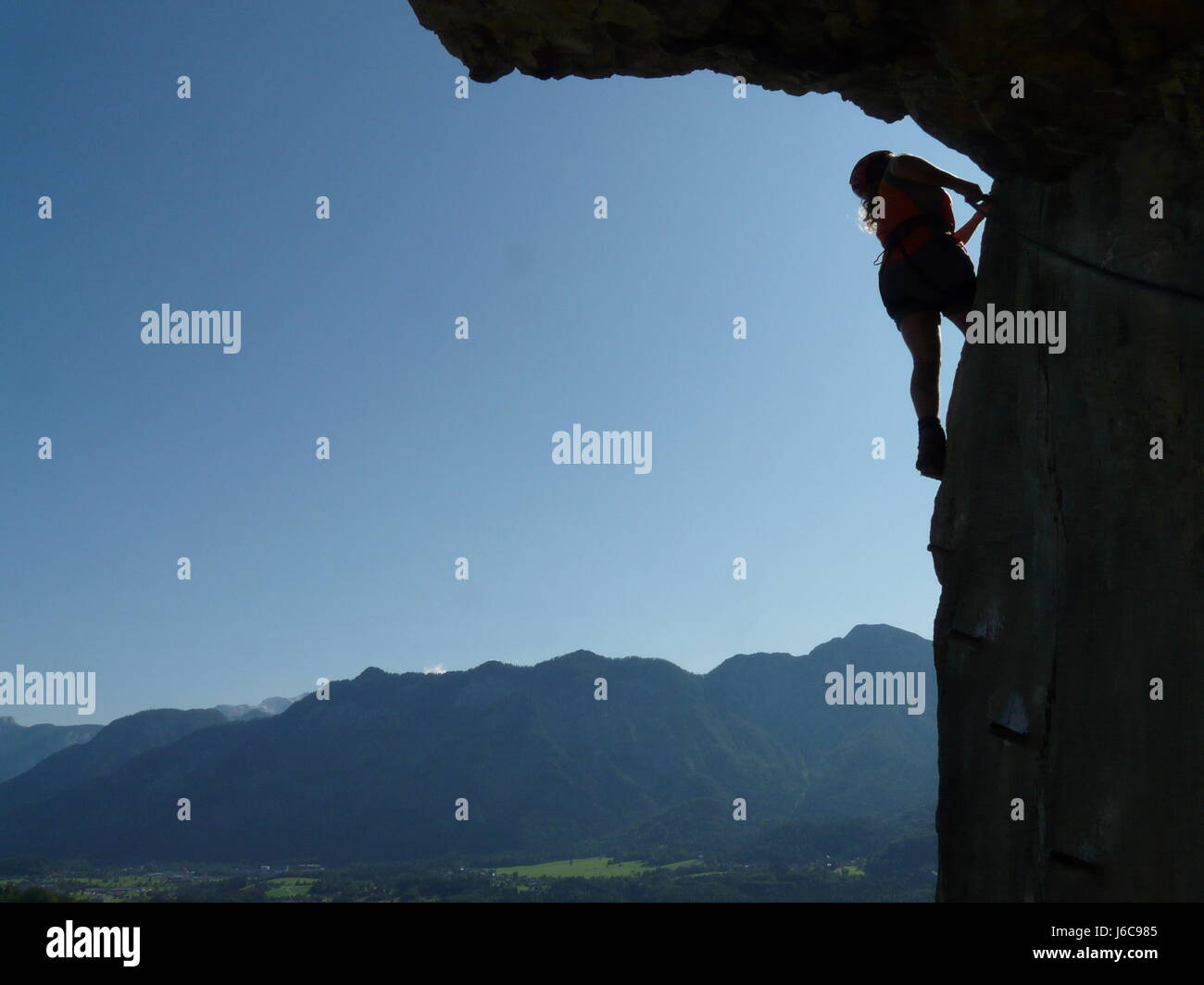 rise climb climbing ascend uphill tread clamber mountain wall steep ...