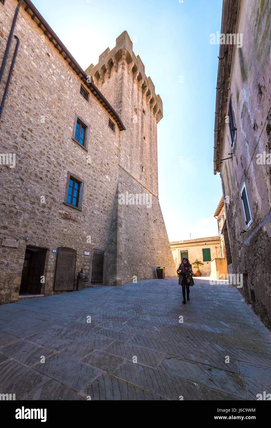 Capalbio, Italy - The historic center of the medieval town in Tuscany ...