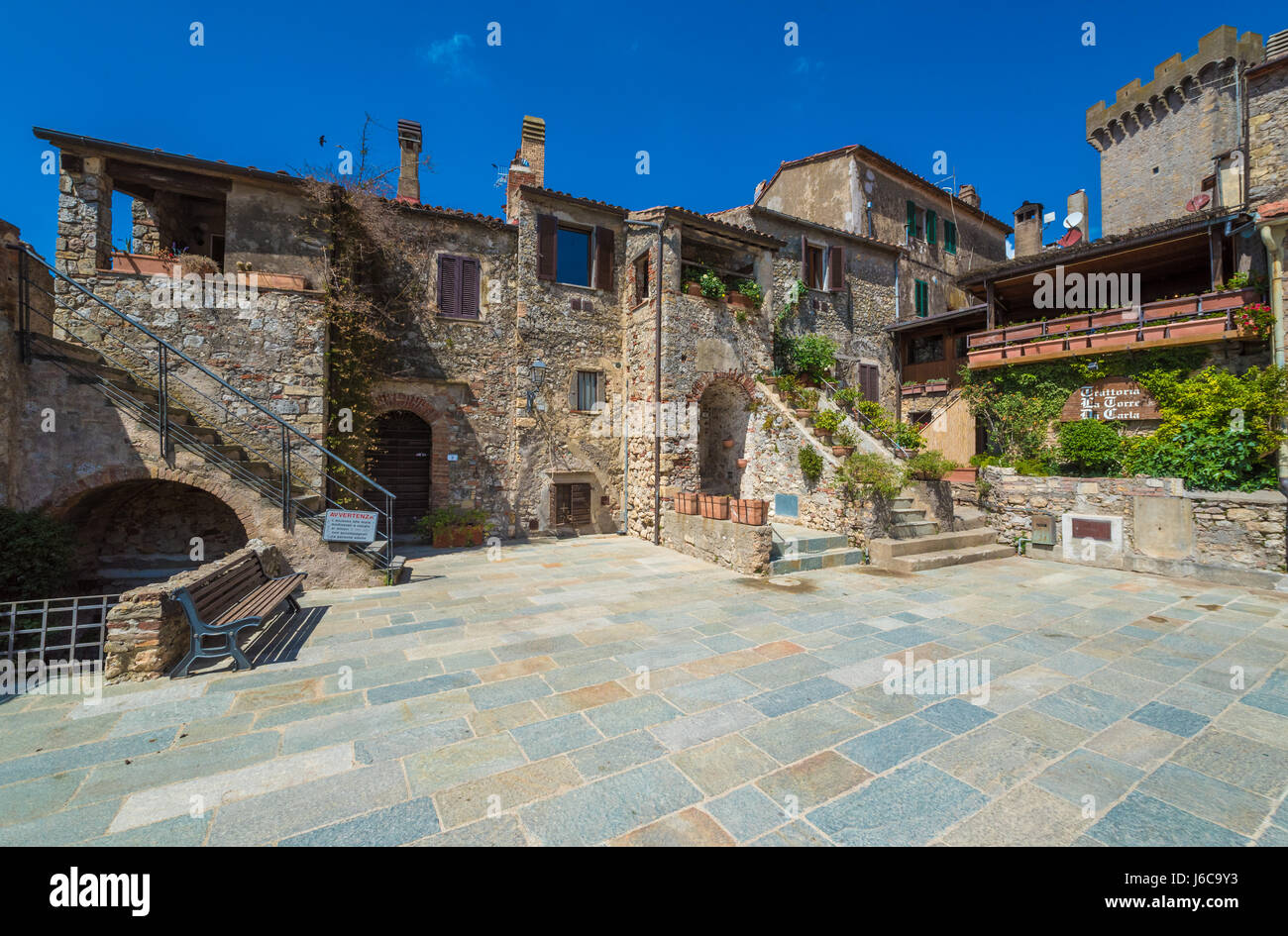 Capalbio, Italy - The historic center of the medieval town in Tuscany ...