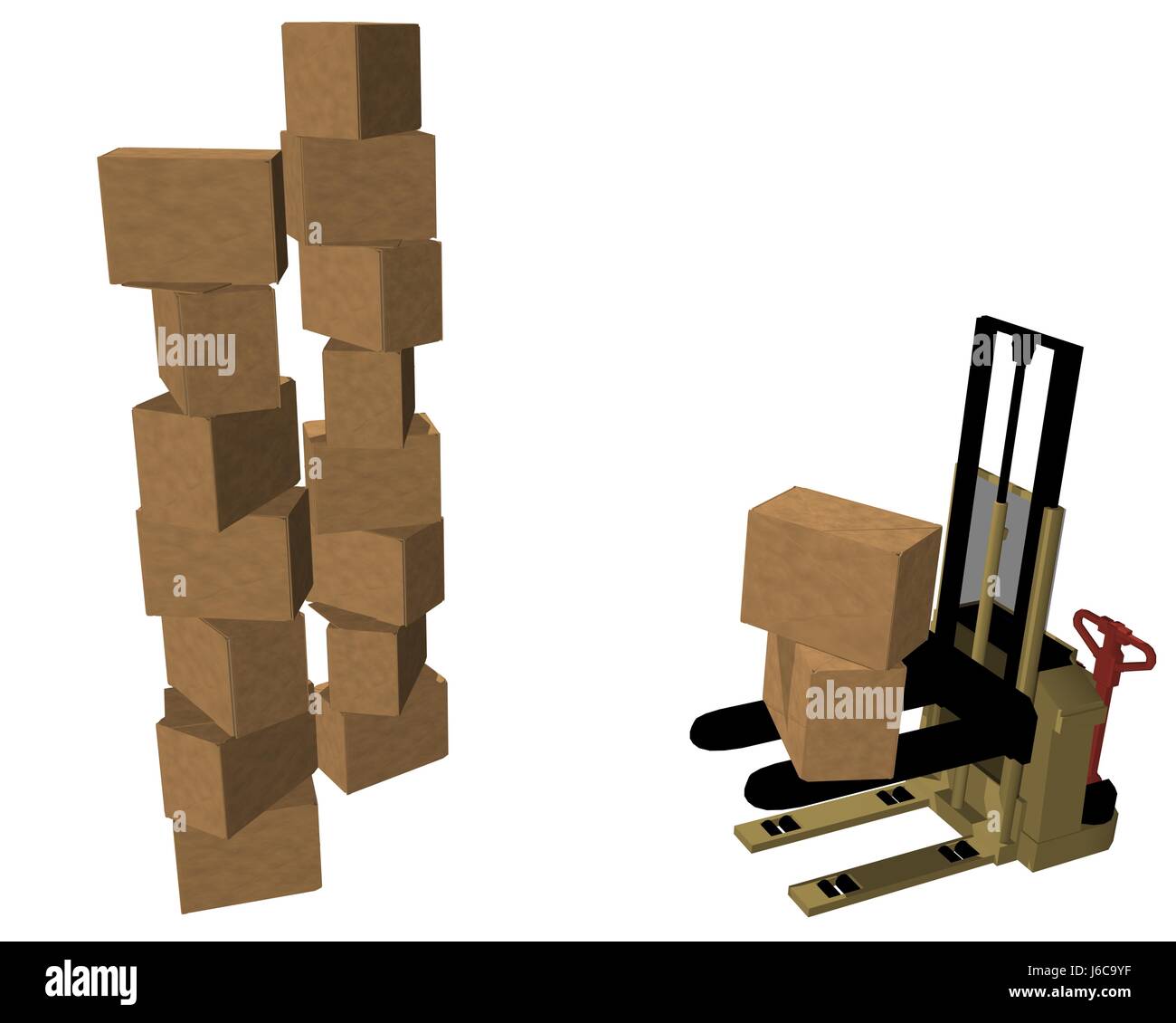 truck lorry forklift fork-lift truck packing packaging pack services ...