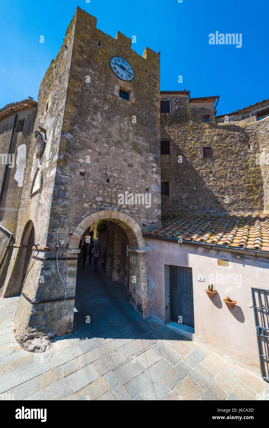 Capalbio, Italy - The historic center of the medieval town in Tuscany ...