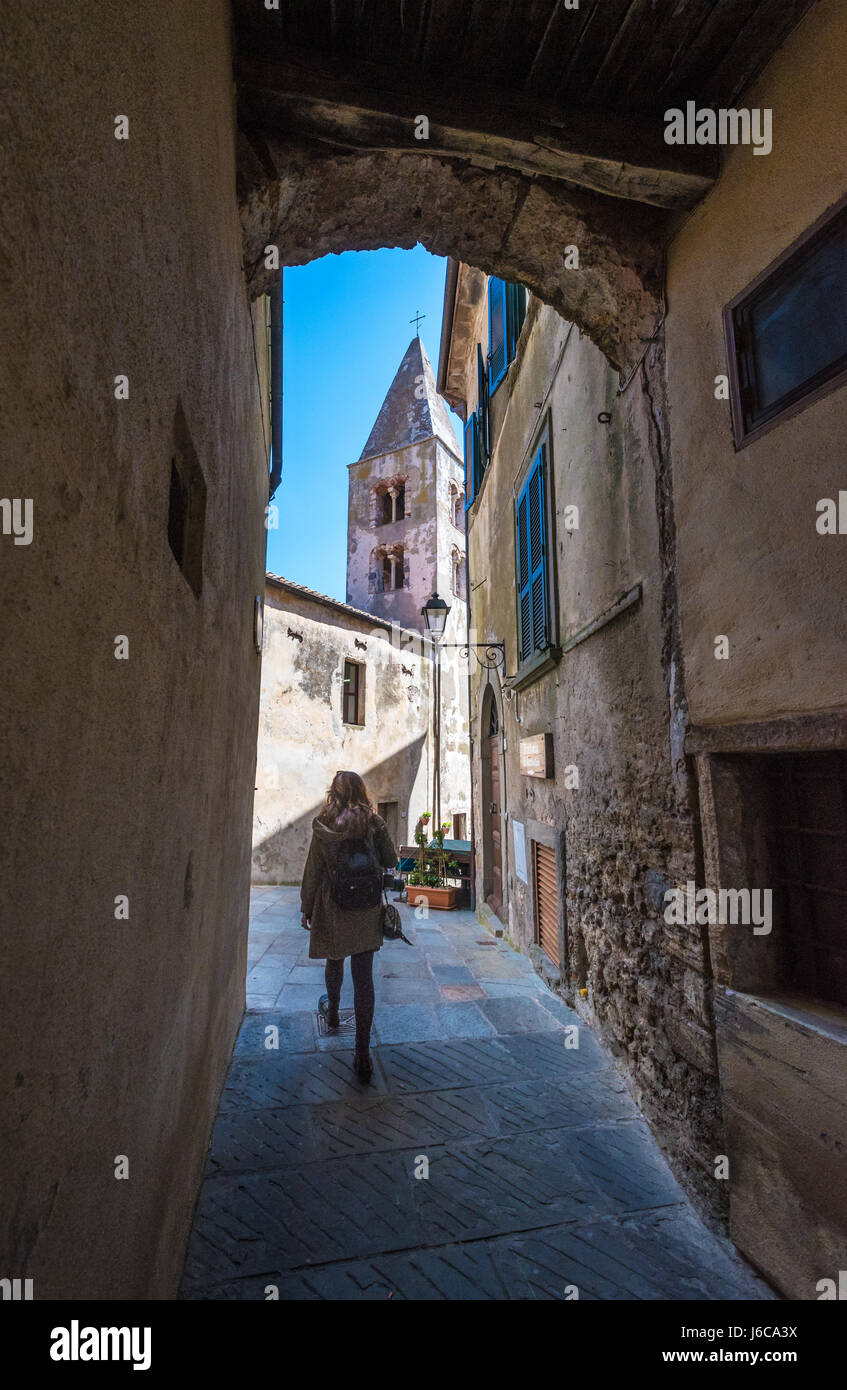 Capalbio, Italy - The historic center of the medieval town in Tuscany ...