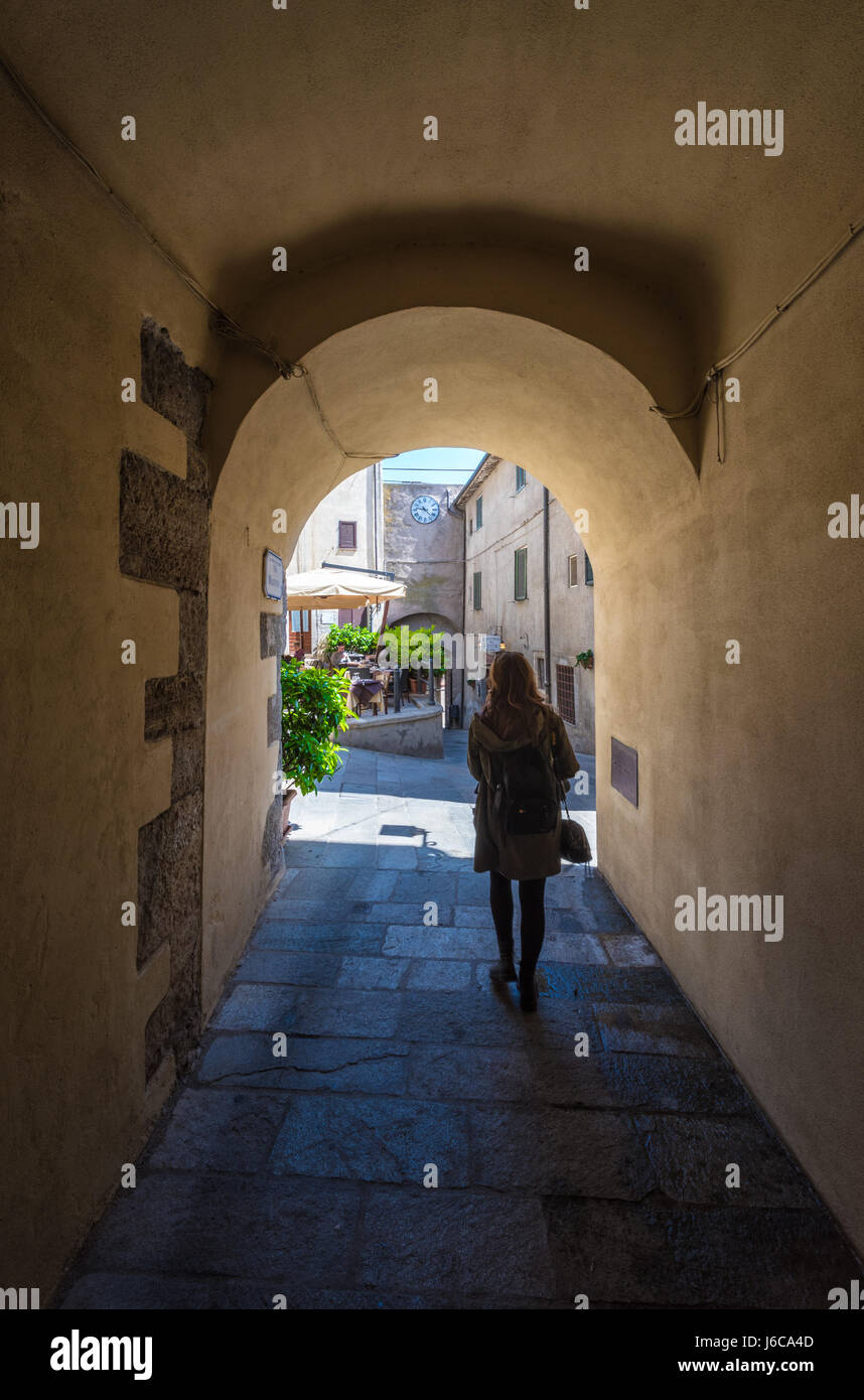Capalbio, Italy - The historic center of the medieval town in Tuscany ...