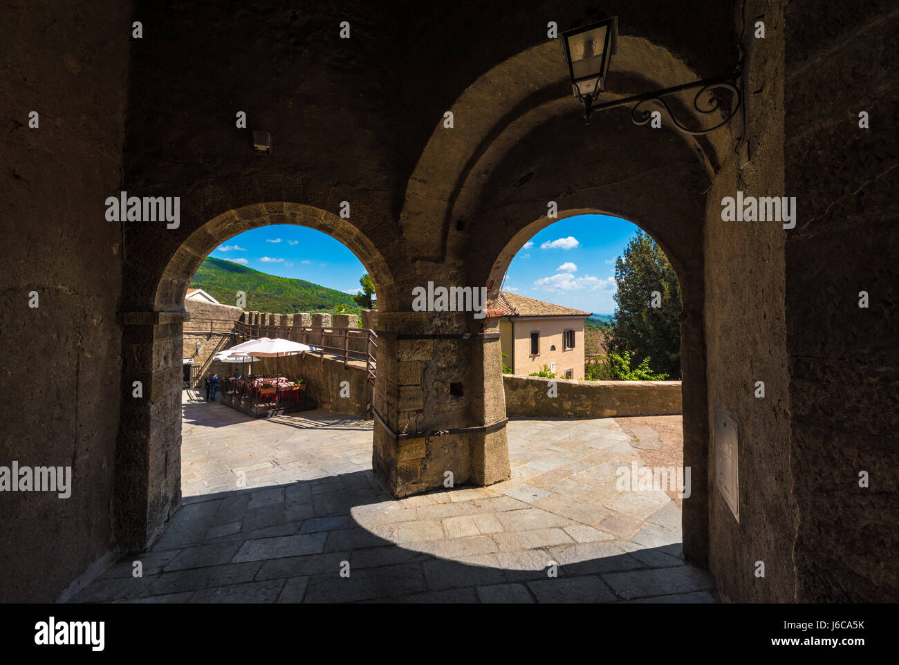 Capalbio, Italy - The historic center of the medieval town in Tuscany ...