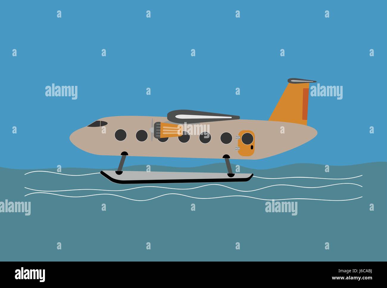 Floatplane alaska Stock Vector Images - Alamy