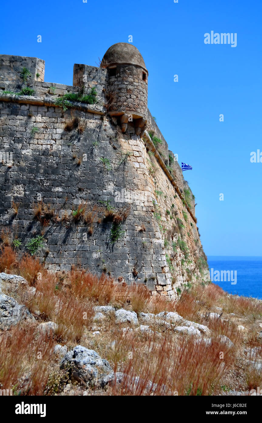 stone greece fortress defense medieval castle chateau crete stone ...