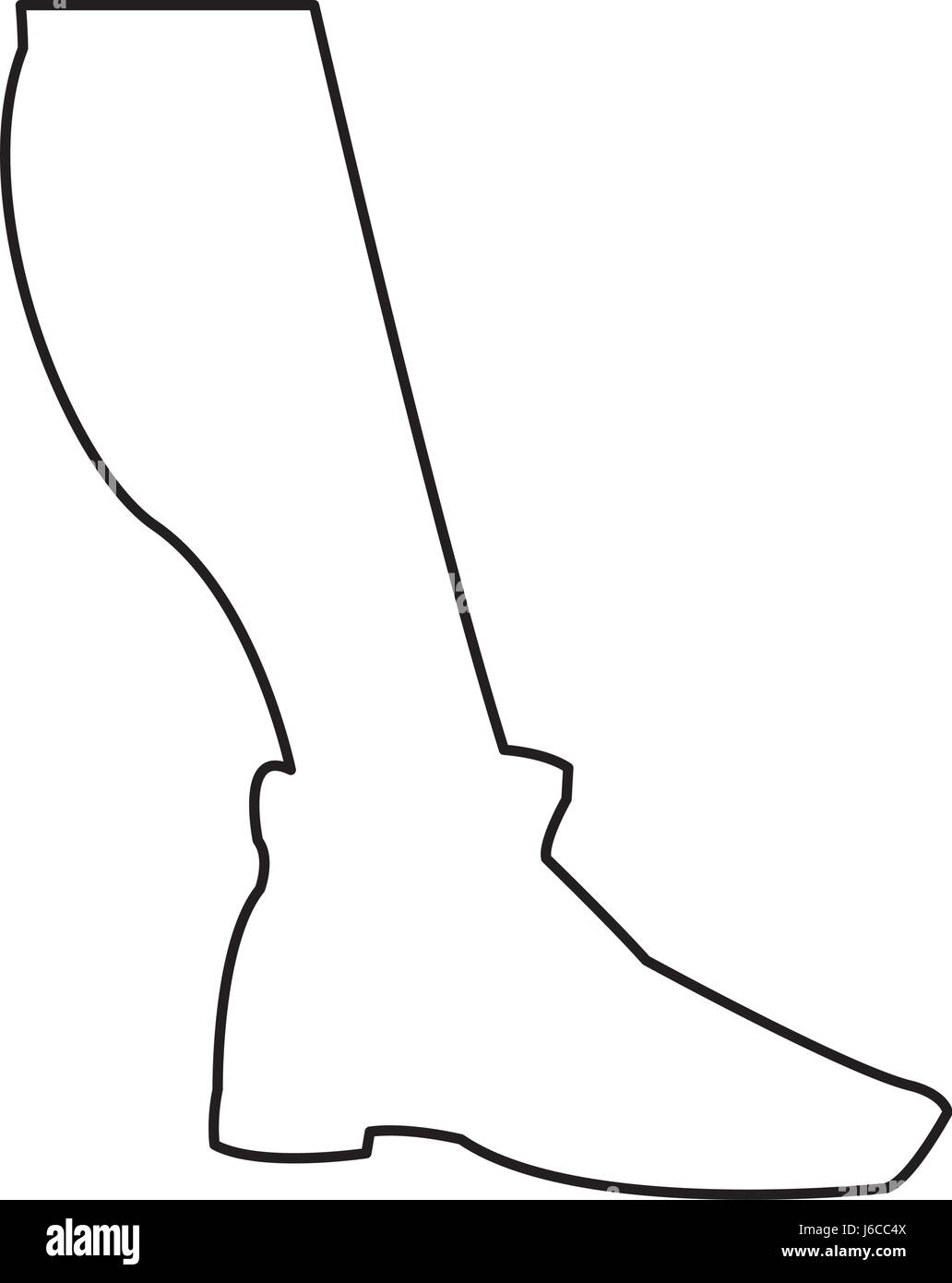 silhouette leg shoe sport player Stock Vector Image & Art - Alamy