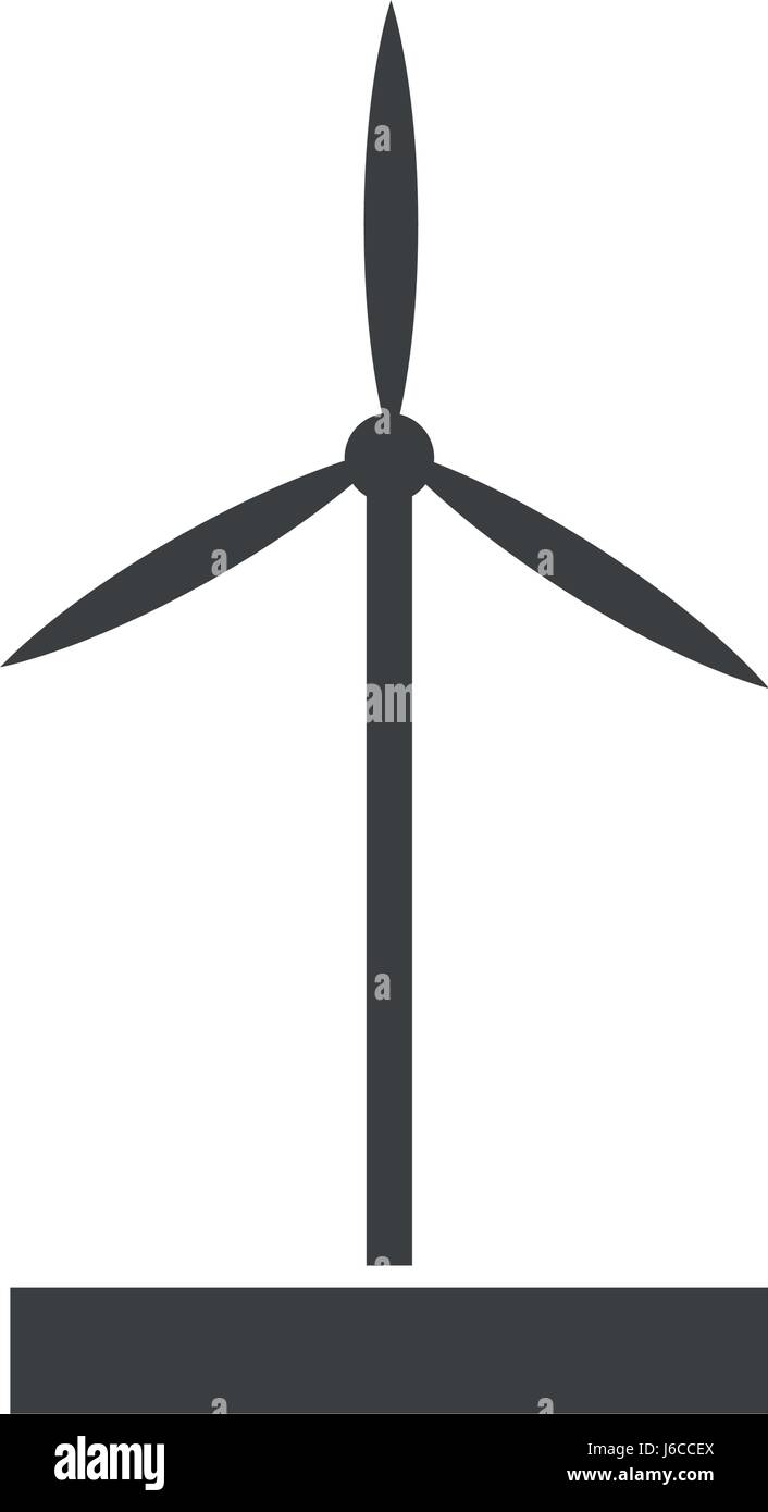 wind turbine tower energy recycle design pictogram Stock Vector Image ...