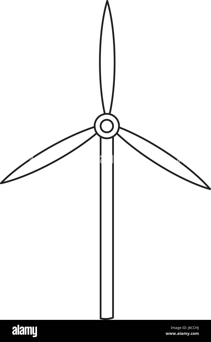 wind turbine tower energy recycle line Stock Vector Image & Art - Alamy