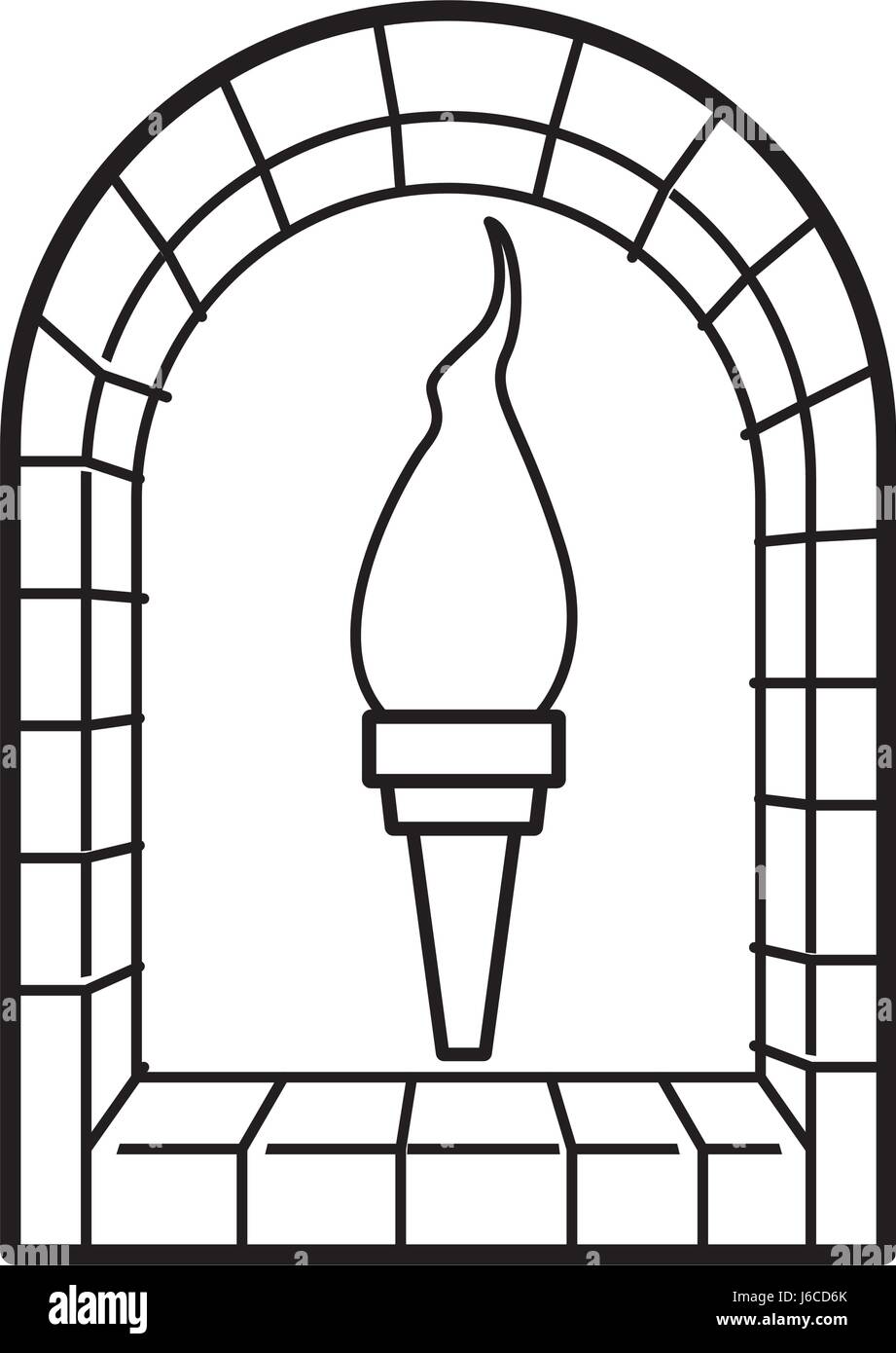 Torch flame wood Stock Vector Images - Alamy